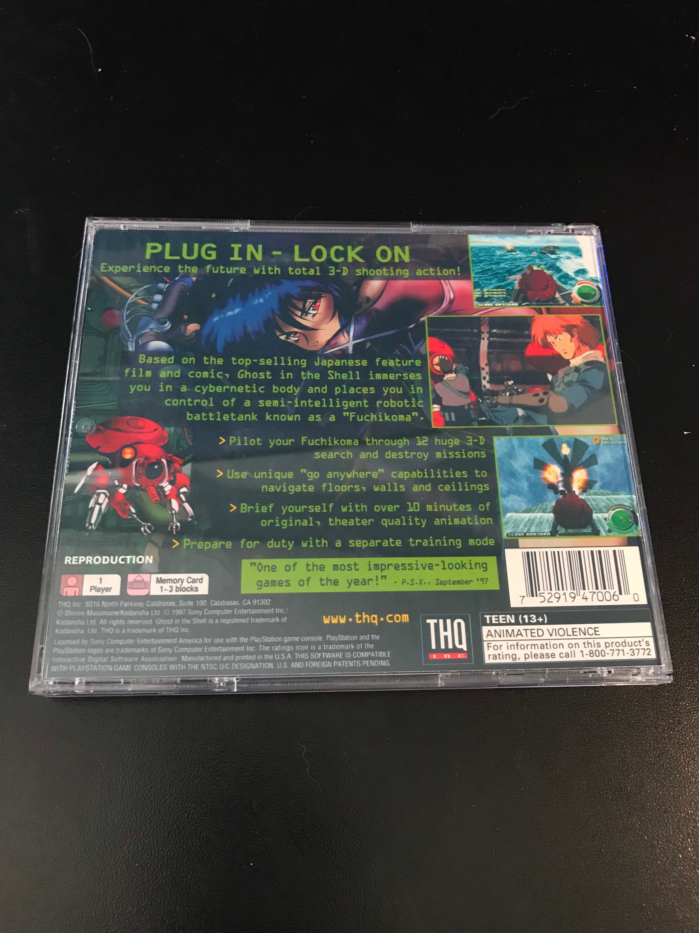 Ghost in the Shell PS1 Reproduction Case - Etsy