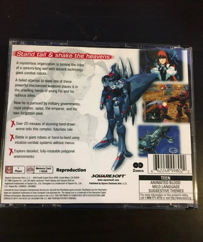 Xenogears PS1 Reproduction Case - Etsy