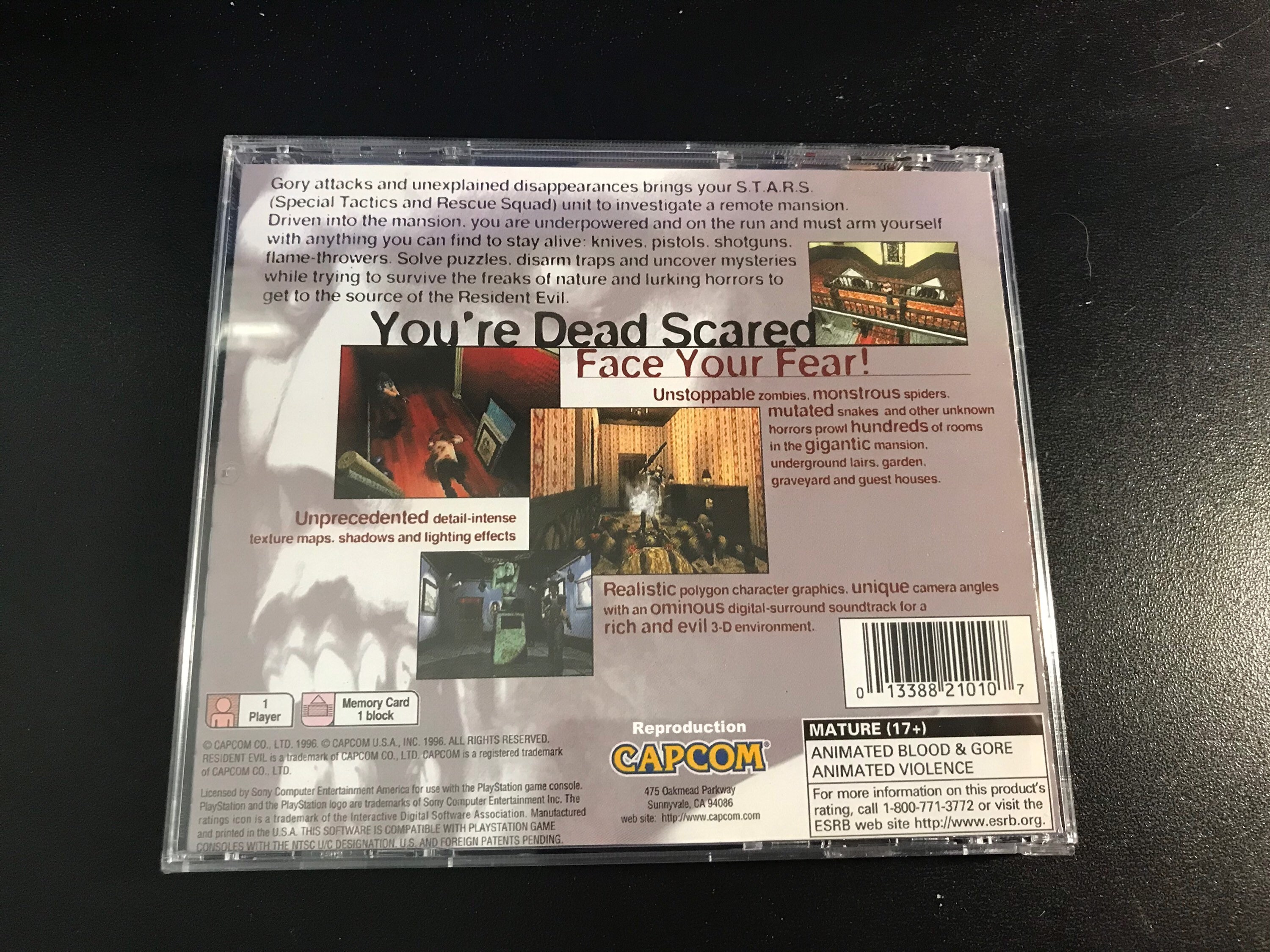 Resident Evil Series PS1 Reproduction Case - Etsy