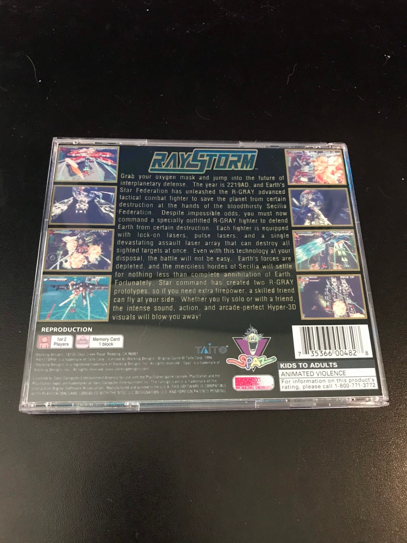 Raystorm PS1 Reproduction Case - Etsy