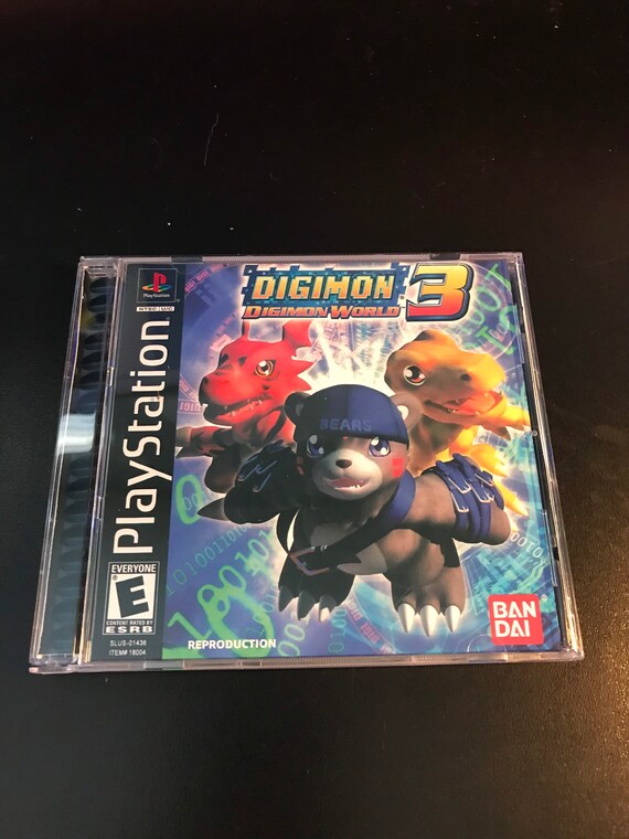 Digimon World Series PS1 Reproduction Cases | Etsy