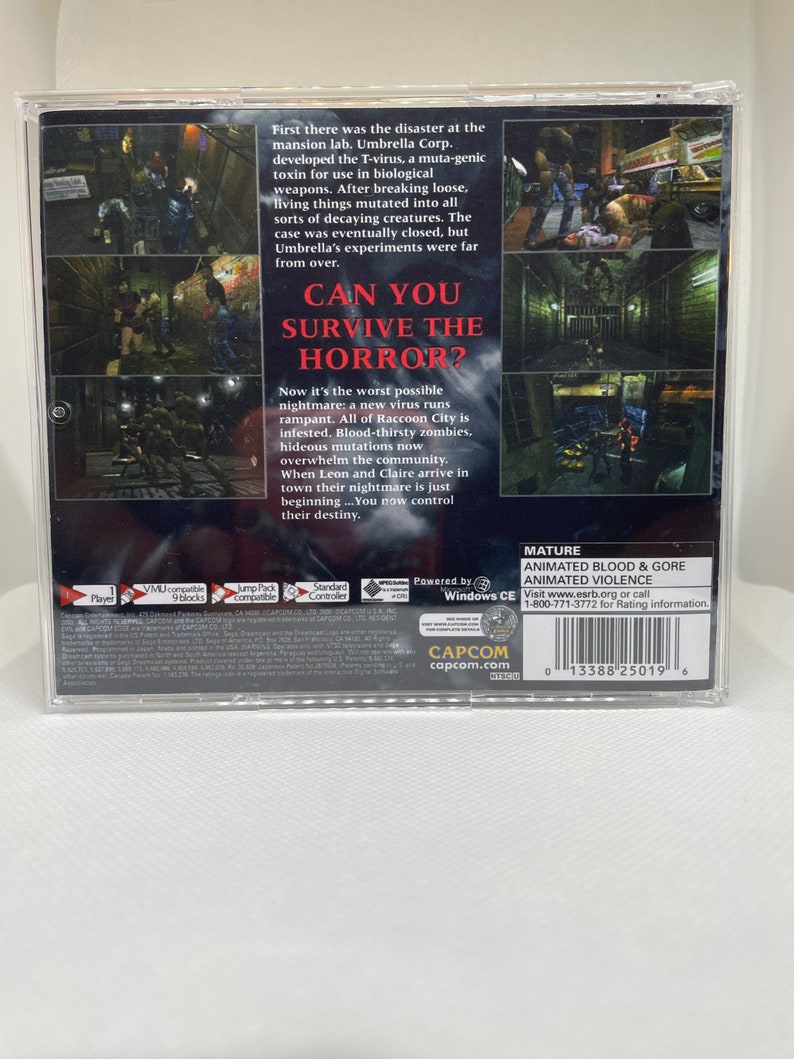 Resident Evil 2 Dreamcast Reproduction Case - Etsy