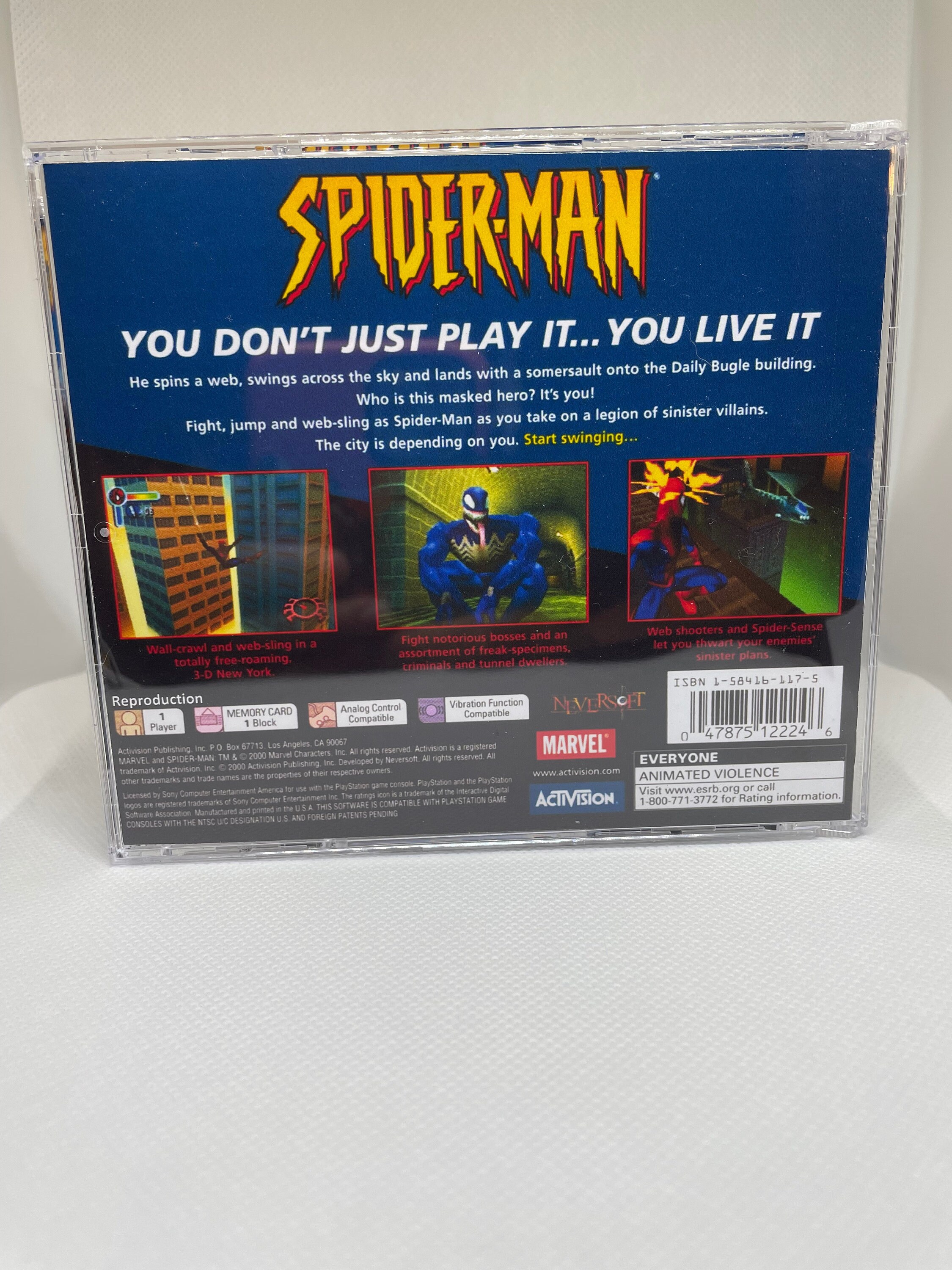 Spider-man Series PS1 Reproduction Case - Etsy