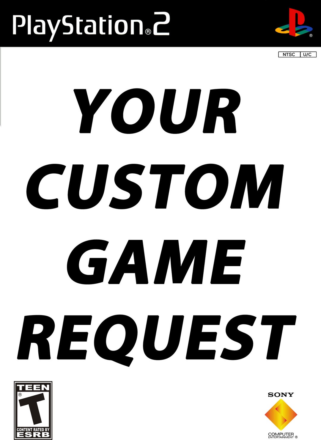 CUSTOM Request PS2 Single Disc DVD Style Case Reproduction - Etsy