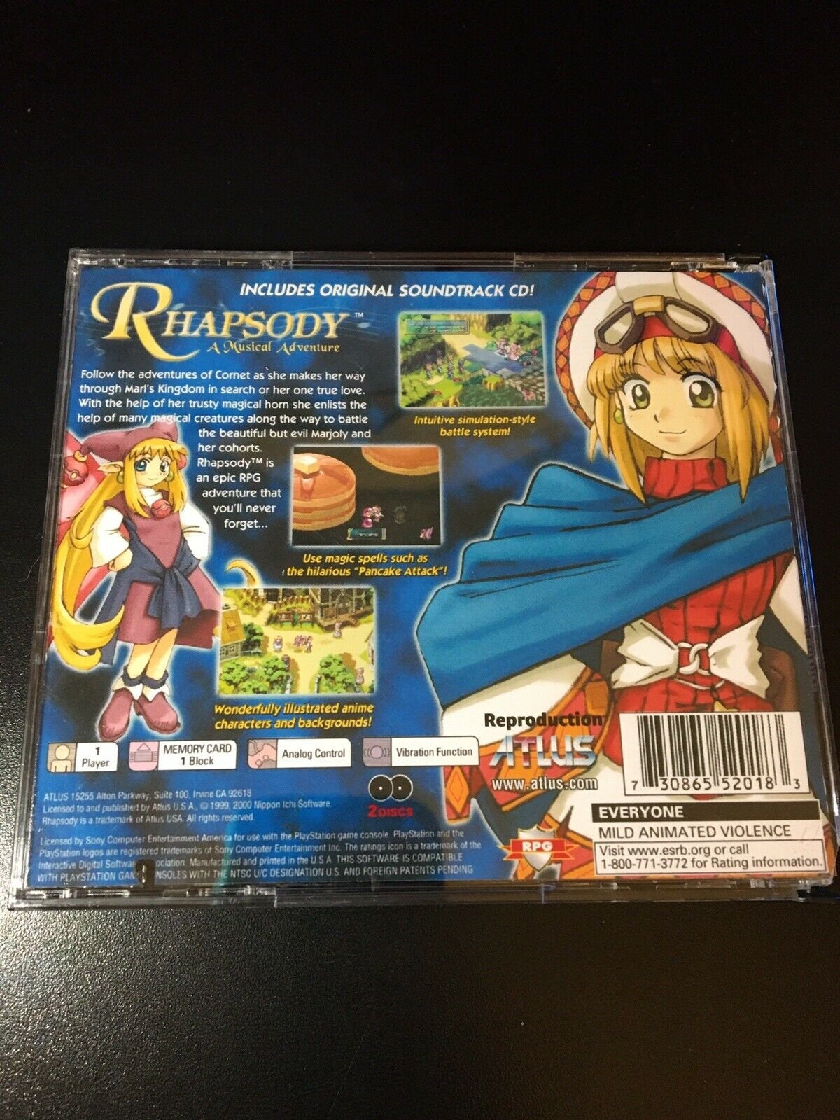 Rhapsody: A Musical Adventure PS1 Reproduction Case | Etsy