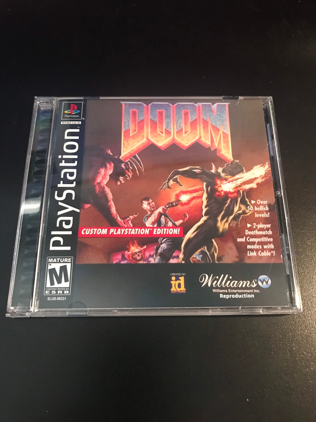 DOOM PS1 Reproduction Case With Reversible Cover - Etsy