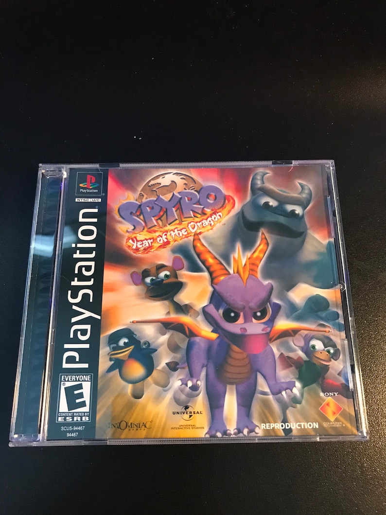 Spyro Series PS1 Reproduction Cases - Etsy