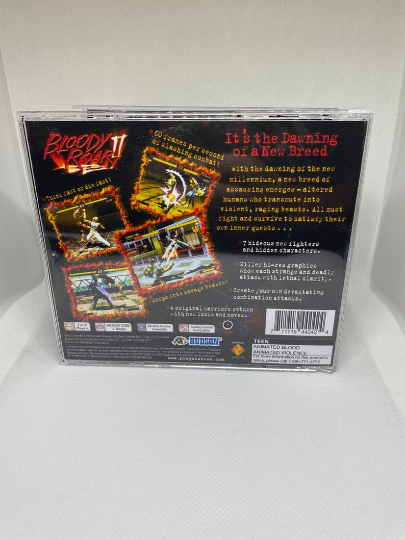 Bloody Roar Series PS1 Reproduction Case - Etsy