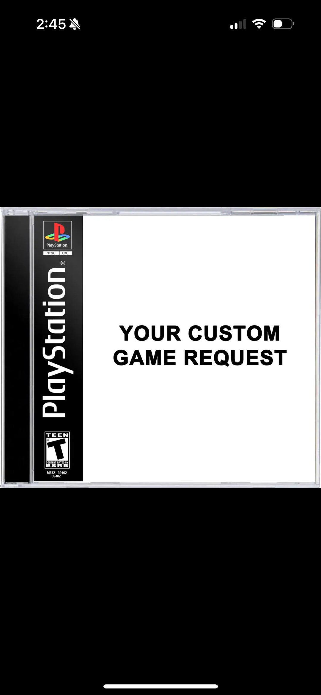 Game Case REQUEST PS1 Case Reproduction - Etsy