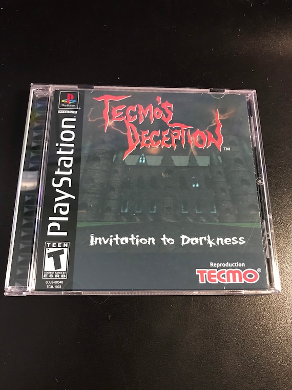 Tecmos Deception Series PS1 Reproduction Case | Etsy