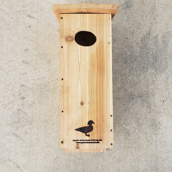 Wood Duck Nest Box Cedar Wood Nesting Box for Wood Ducks | Etsy