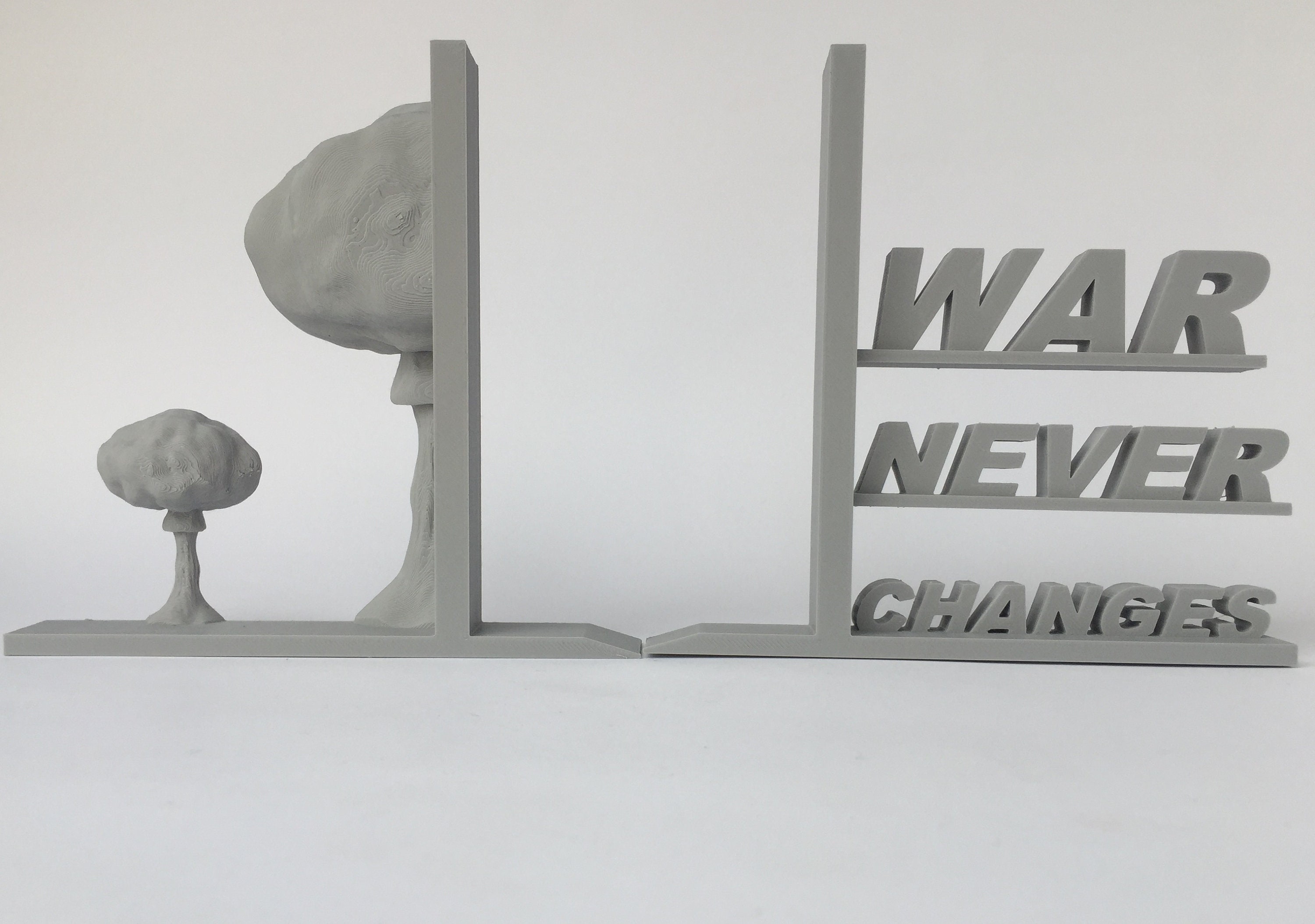 Fallout Book Ends 3D Printed Decor Book Lovers Gift 2 Years - Etsy