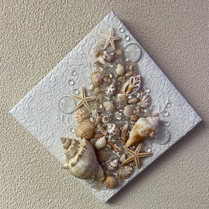 Beach Art/wall Art,shell Art,coastal Art,coastal Living,resin Art ...
