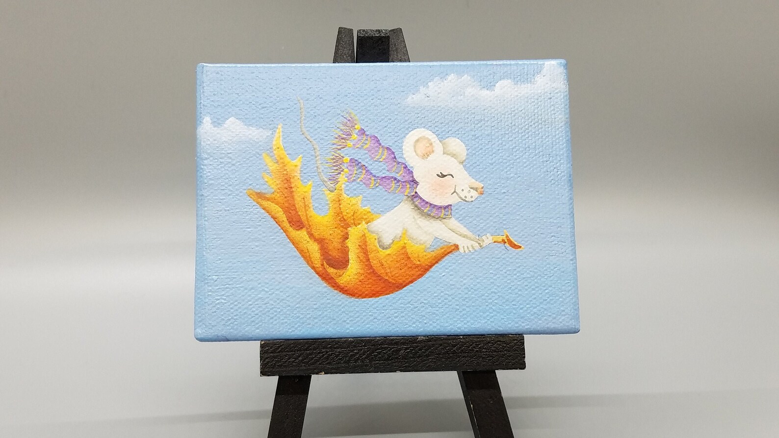 Mouse Hand Painted Original Acrylic Miniature - Etsy