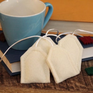 Felt Food Tea Bags, Set of 4, Tea Party, Pretend Play Food, Toy Kitchen ...