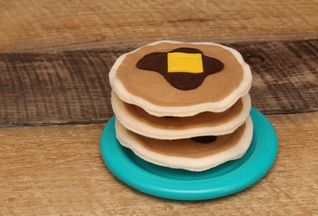 Felt Food Play Pancake, Pretend Play Food, Breakfast, Toy Kitchen Foods ...