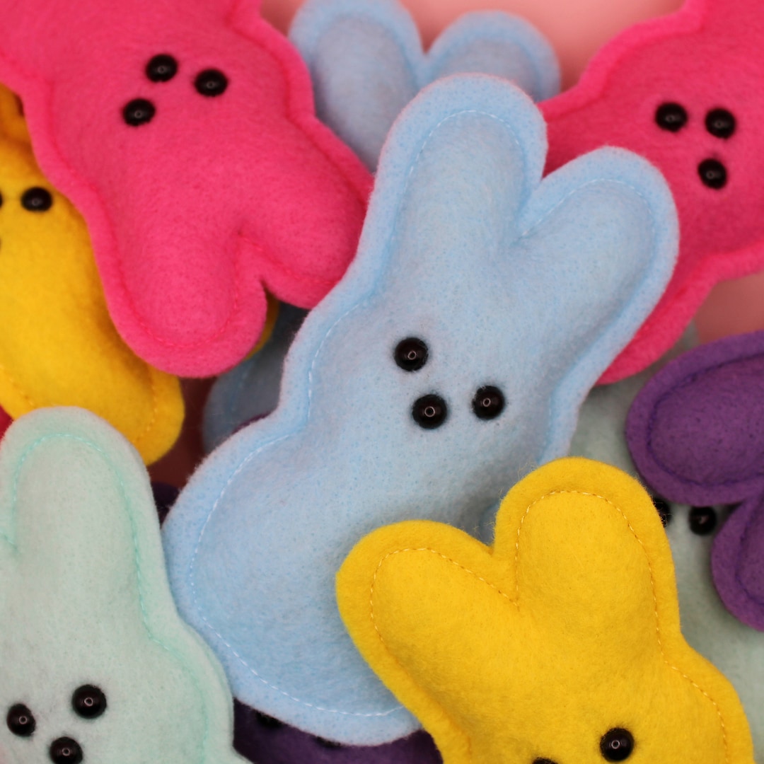 Handmade Felt Peeps, Easter Gift, Easter Home Decor, Pretend Play Food ...