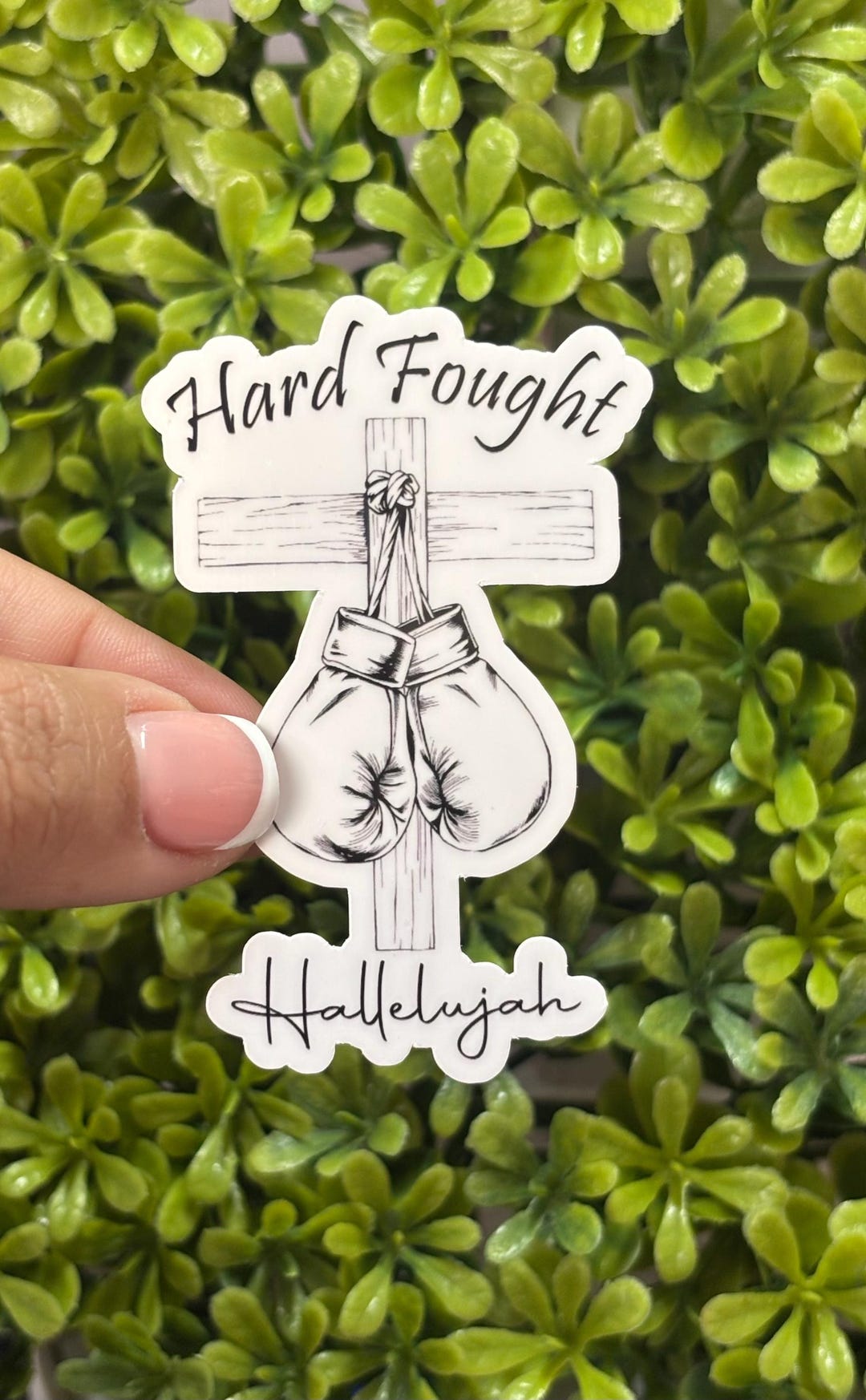 Hard Fought Hallelujah Sticker | Faith Based Sticker | Christian ...