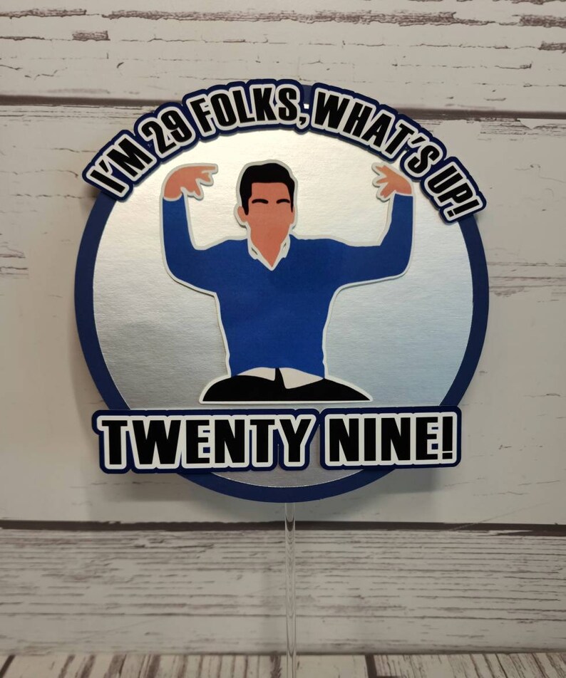 Schmidt New Girl Cake Topper - Etsy UK