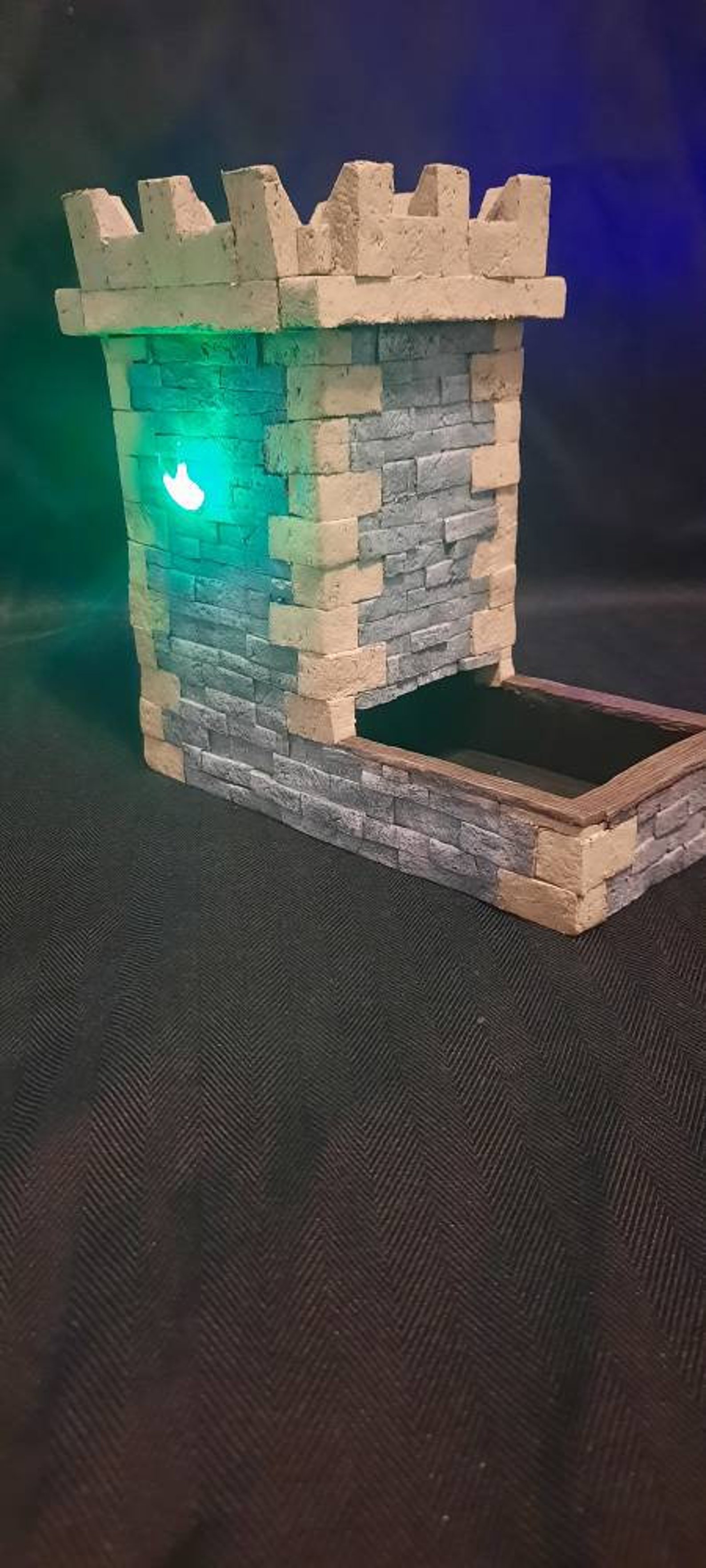 Castle Tower Dice Tower With LED Torches - Etsy