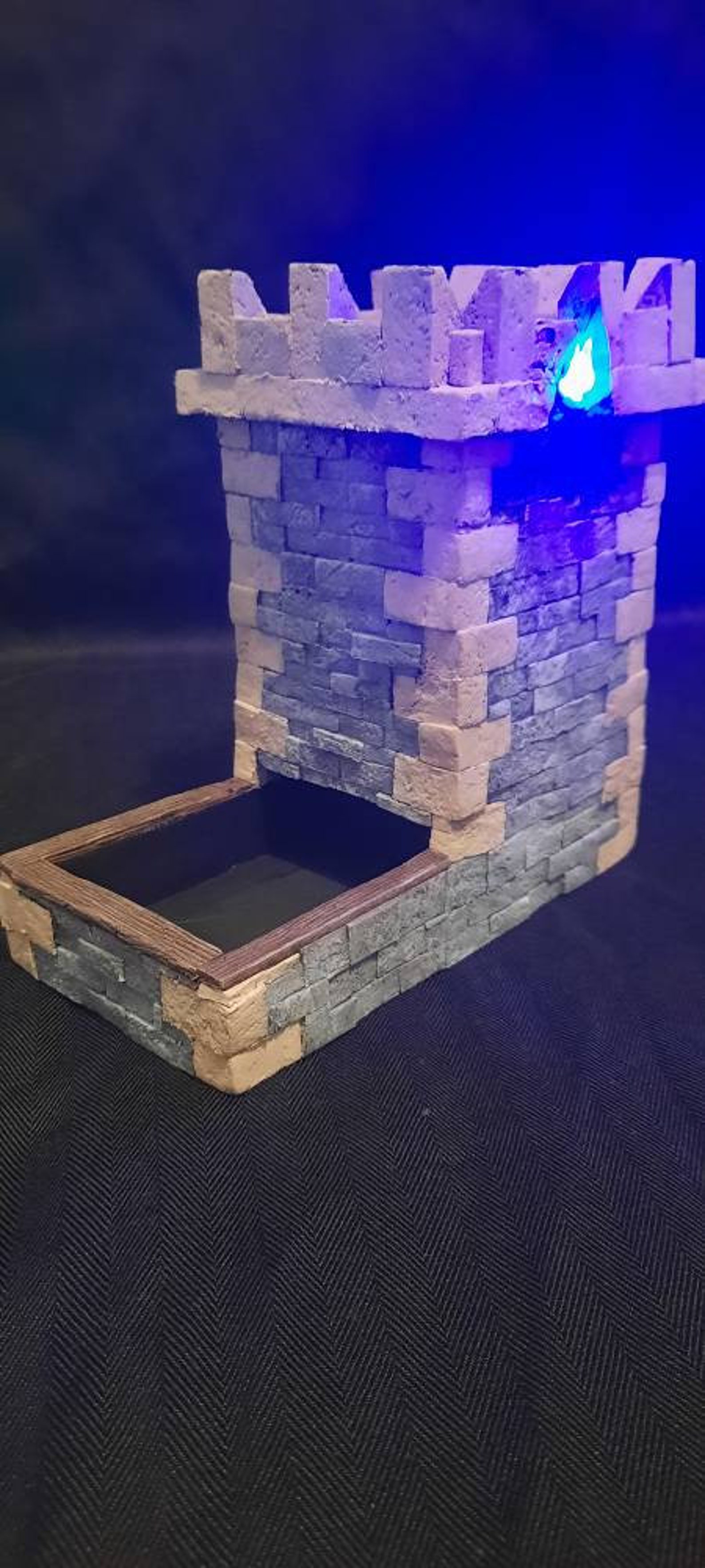 Castle Tower Dice Tower With LED Torches - Etsy