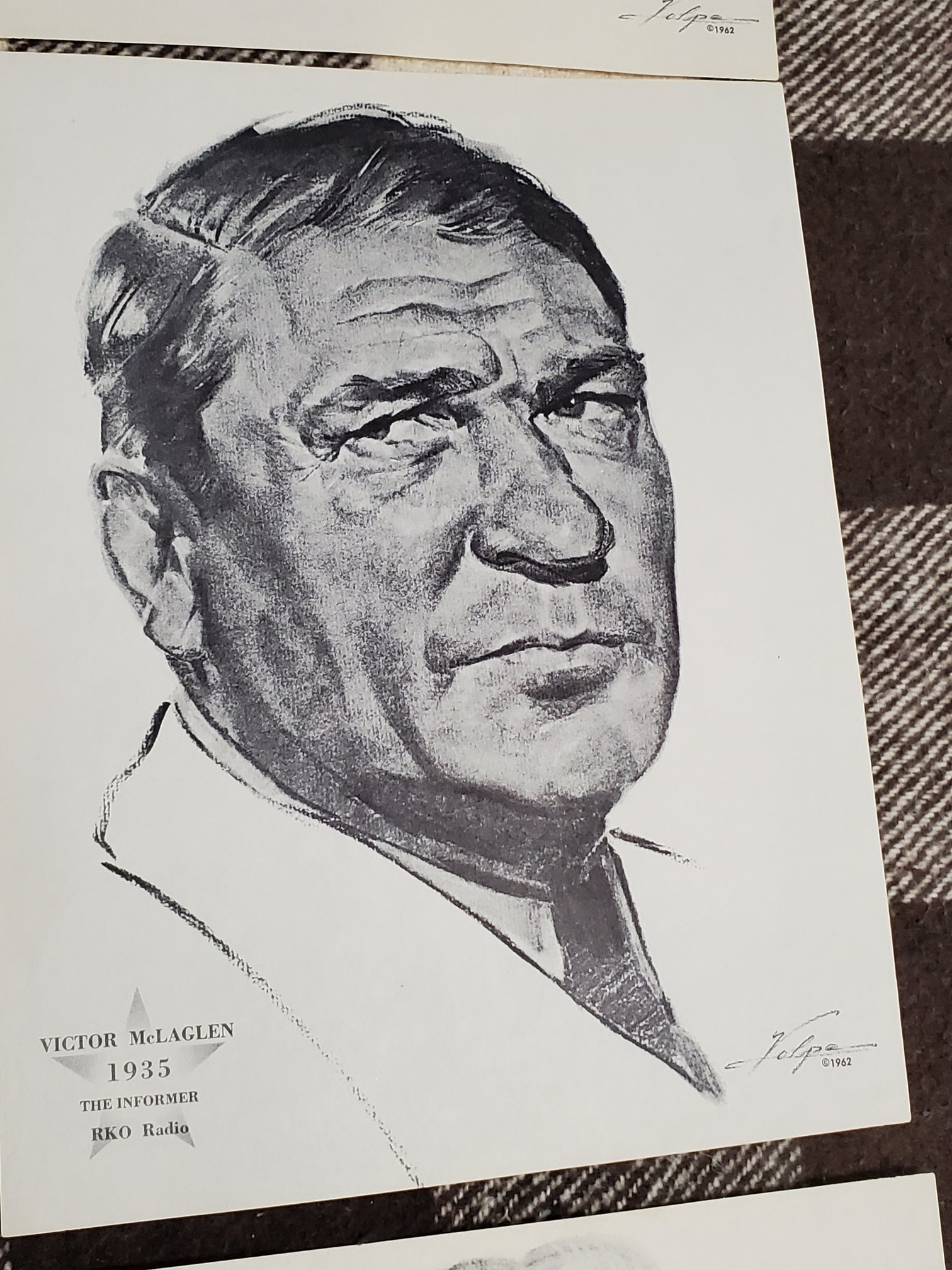 Nicholas Volpe 1962 Charcoal Sketches of Oscar Winners...art - Etsy Canada