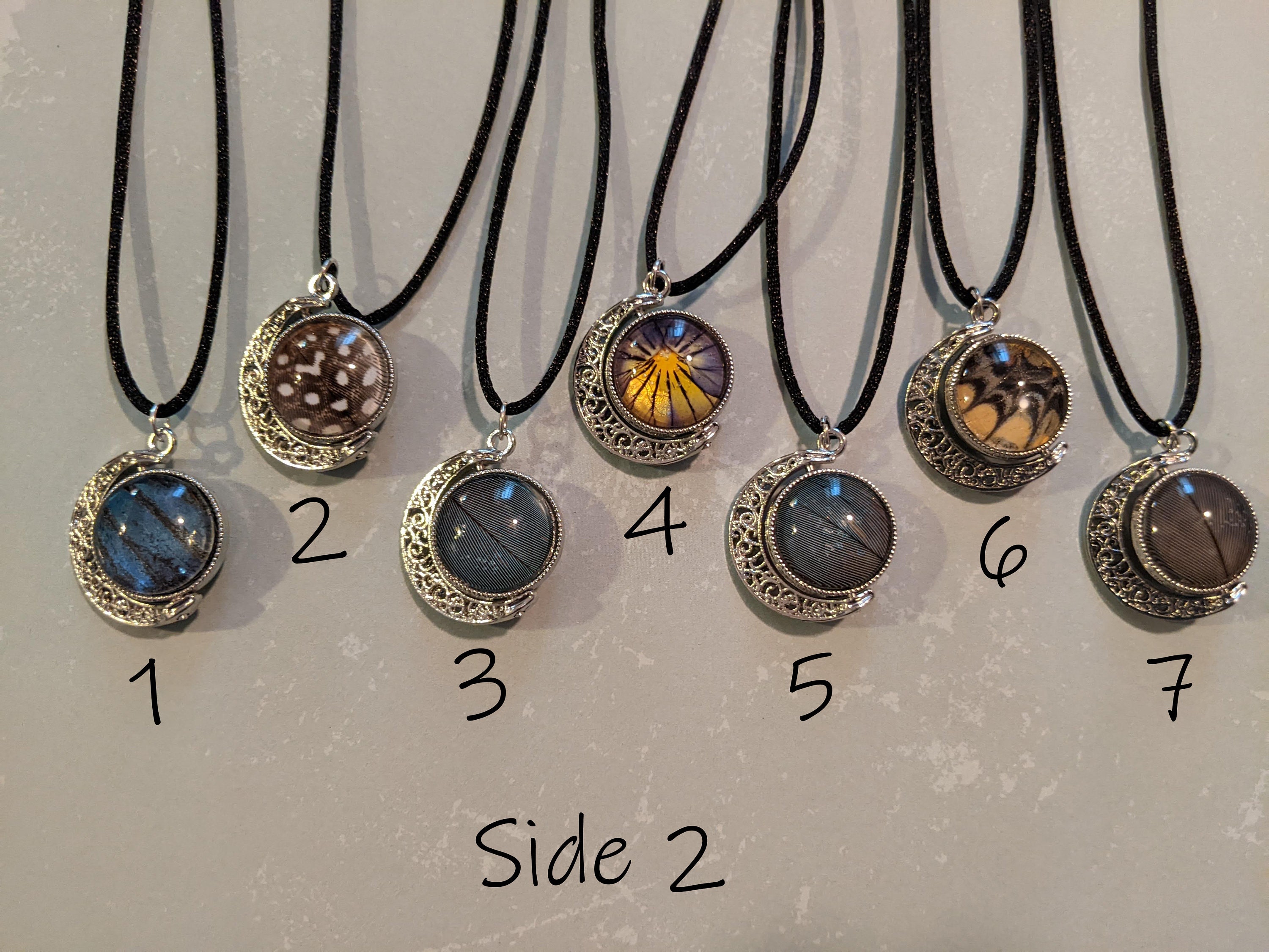 Double-sided Moon Necklaces Fidget Necklaces Flip Necklaces - Etsy