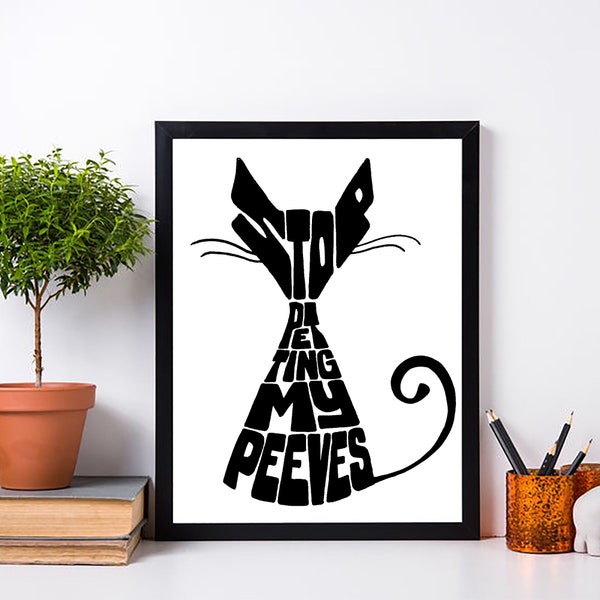 Cat Office Decor - Etsy