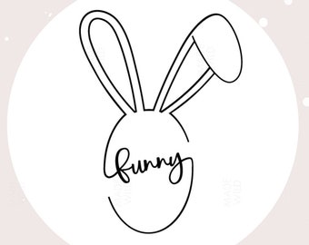 Funny Bunny Svg - Etsy