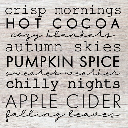 Fall Words PNG Fall Words SVG Fall SVG Fall List Svg | Etsy