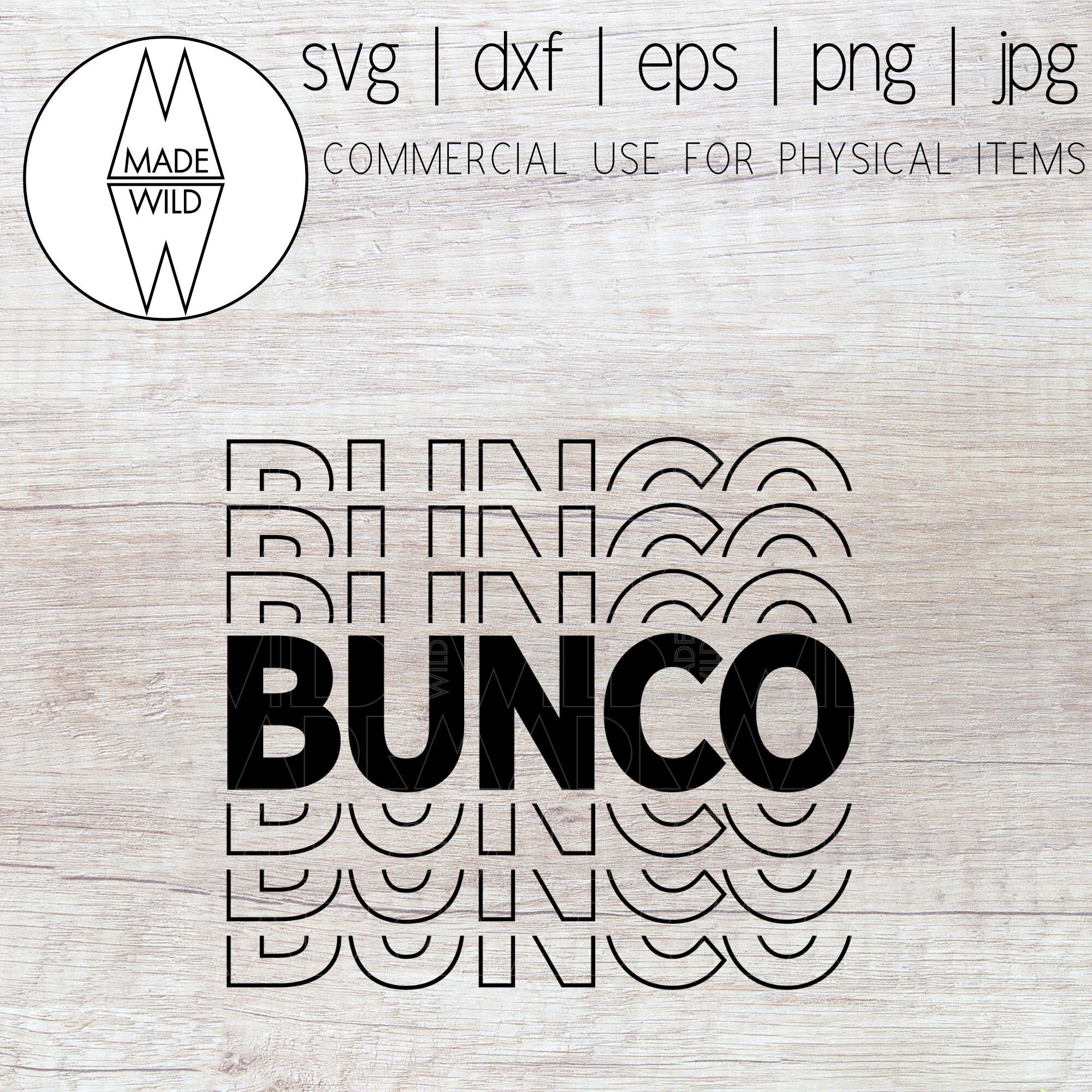 Bunco SVG Girls Night SVG Bunco Galentines Bunco Gifts Bunco Invitation ...