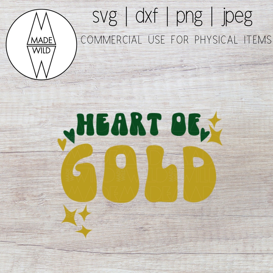 Heart of Gold SVG | St. Patricks Day SVG | Gold Heart SVG | Lucky Svg ...