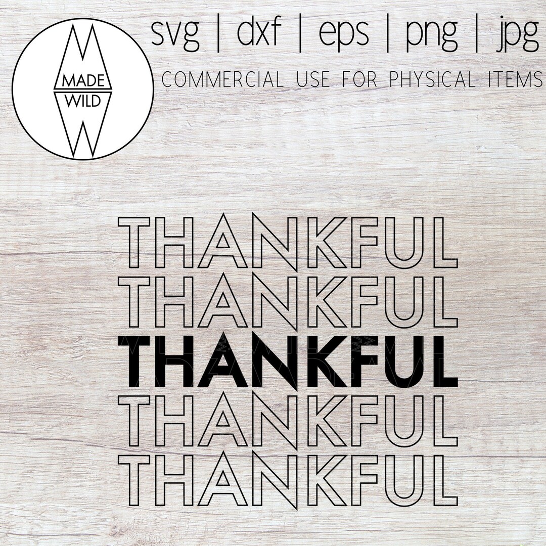 Thankful SVG | Thanksgiving SVG | Give Thanks SVG | Thankful Sign ...