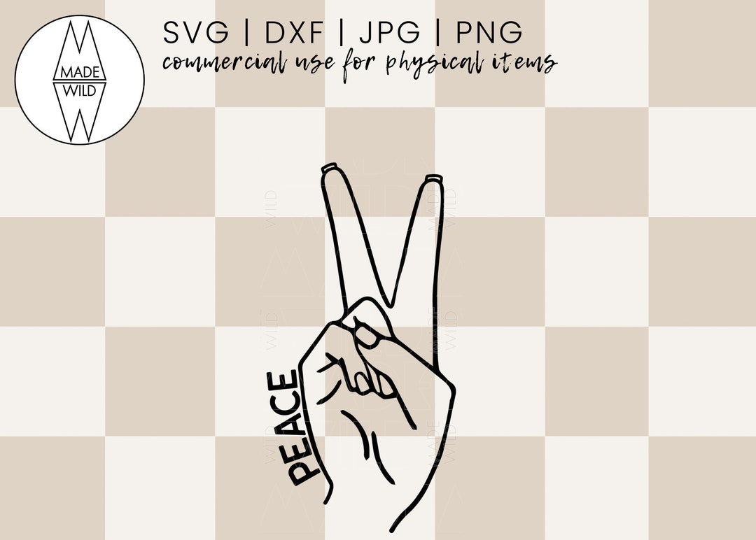 Peace Sign SVG | Peace SVG | Peace Hand Svg | Peace Love SVG | Hippie ...
