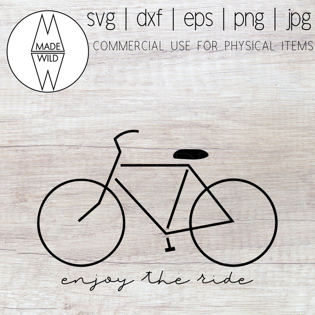 Enjoy the Ride SVG | Bike SVG | Simple Bike SVG | Enjoy the Ride Png ...