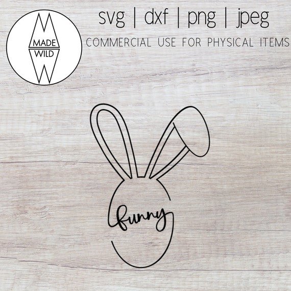 Funny Bunny SVG Easter SVG Bunny SVG Rabbit Svg Svg | Etsy