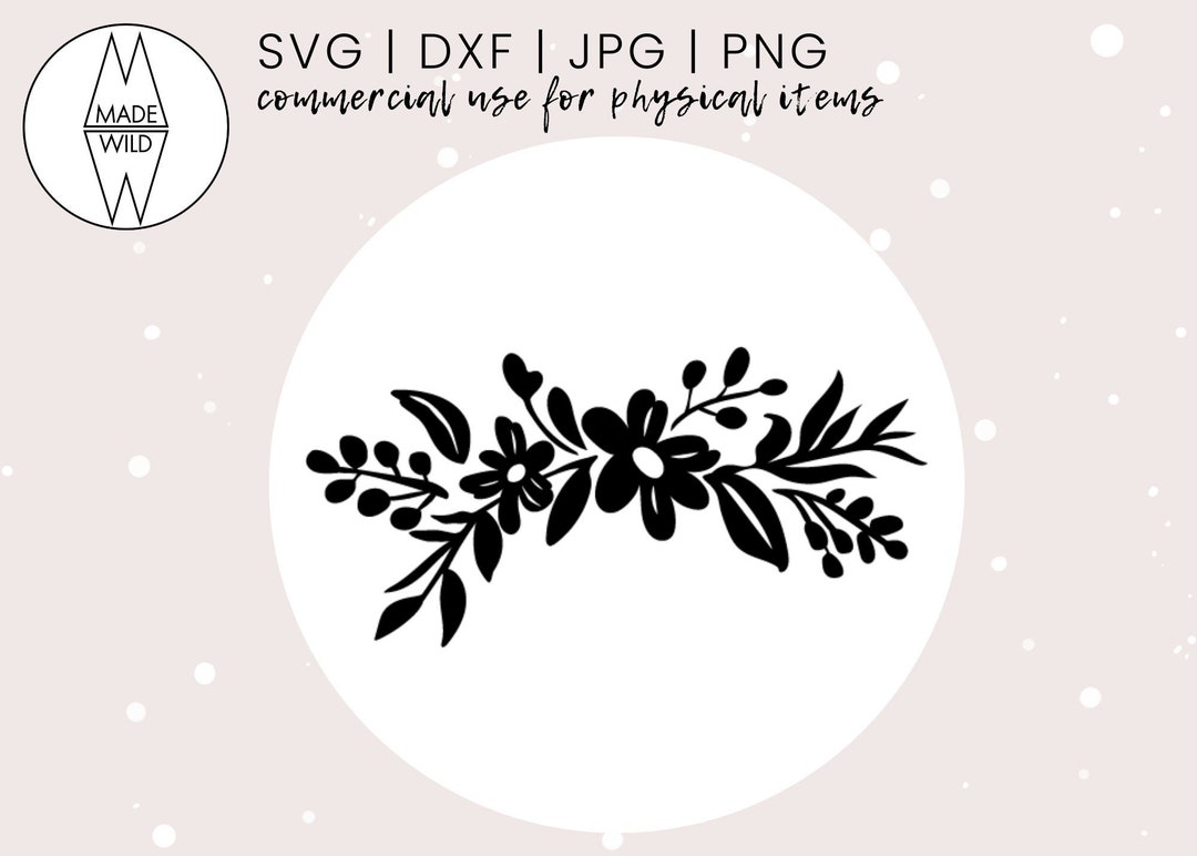 Flores SVG / Ramo de flores SVG / Floral SVG / Boho Svg / Flor Svg / Flores silvestres Svg ...