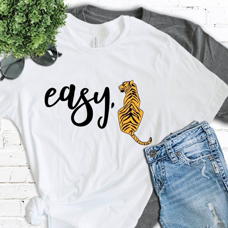 Easy Tiger SVG Tiger SVG Cute Tiger SVG Easy Tiger Png | Etsy