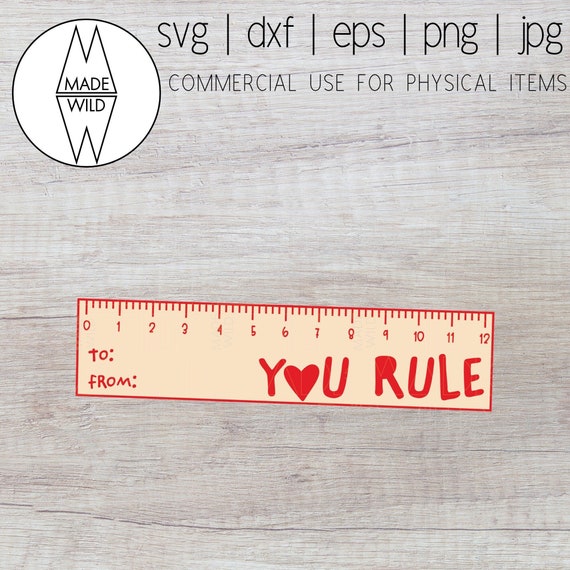 You Rule SVG Valentines Day SVG Love SVG Heart Svg | Etsy