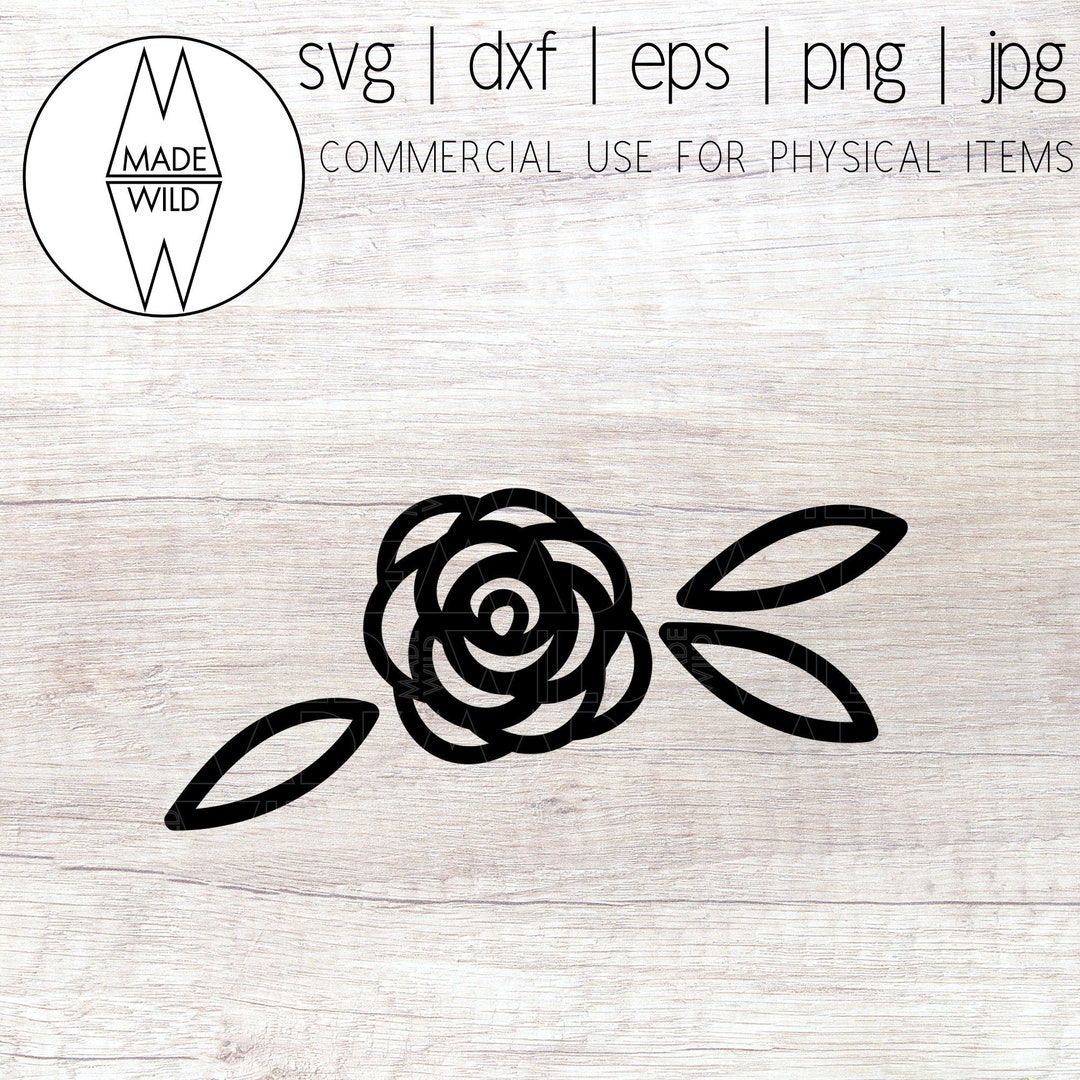 Rose SVG | Flower SVG | Rose Clipart | Flower SVG Files | Flower Svg ...
