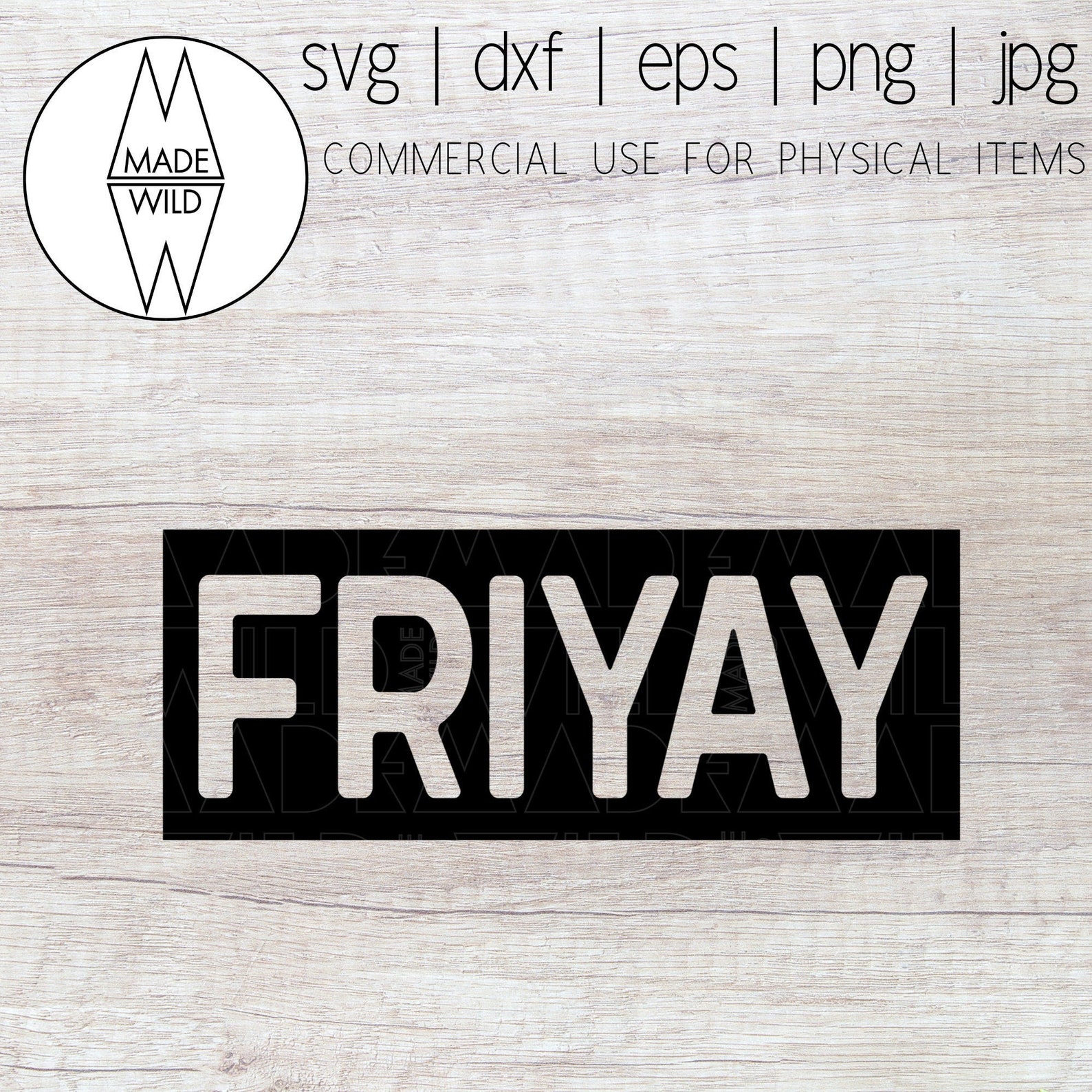 Friyay SVG Friyay Cut File SVG Files for Cricut SVG - Etsy