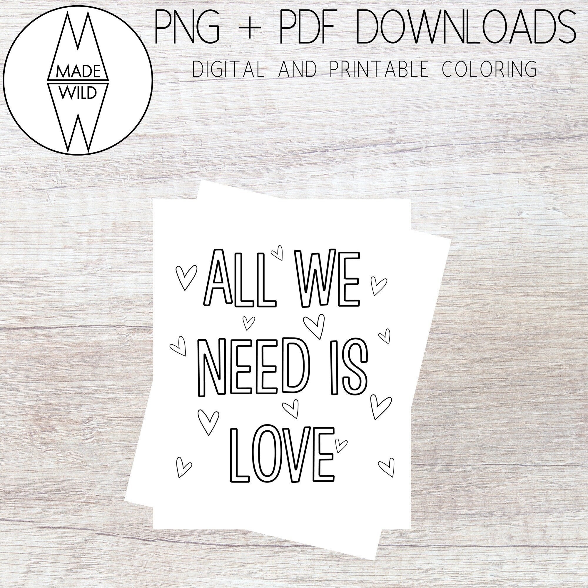 Basic Needs Coloring Pages