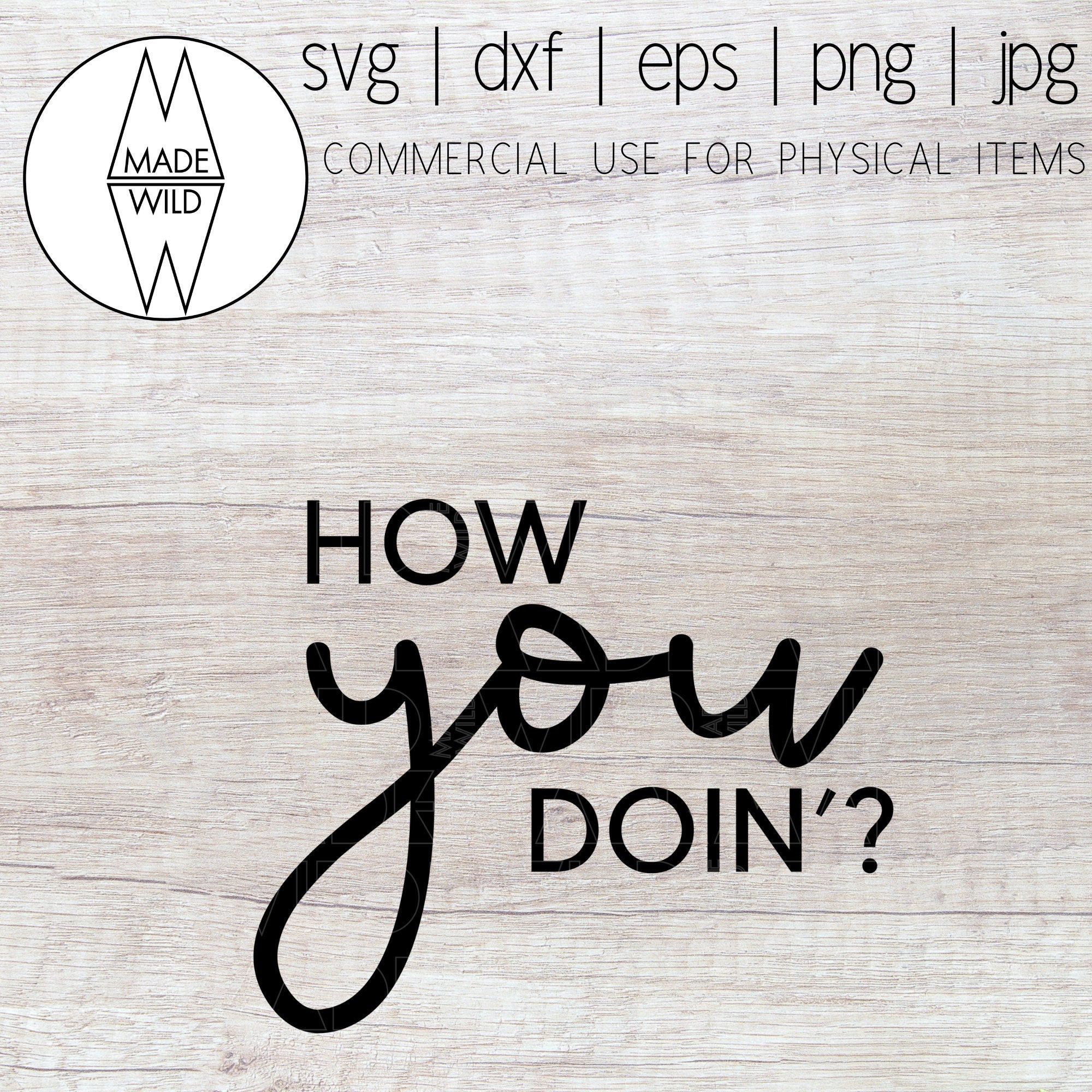 How You Doin SVG How You Doing SVG How You Doin Laptop | Etsy