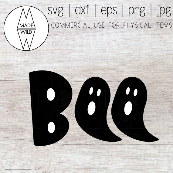 Boo SVG Halloween SVG Ghost SVG Svg Designs Svg Files - Etsy