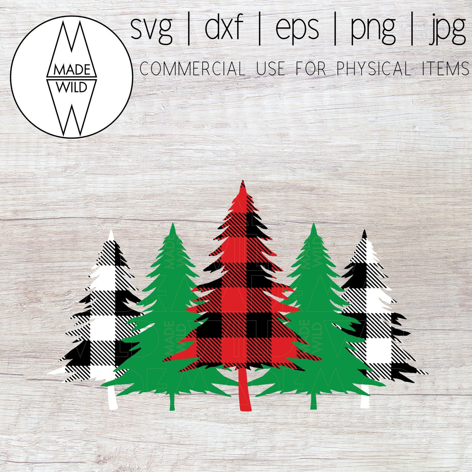 Buffalo Plaid Christmas Tree SVG Buffalo Plaid SVG Plaid - Etsy