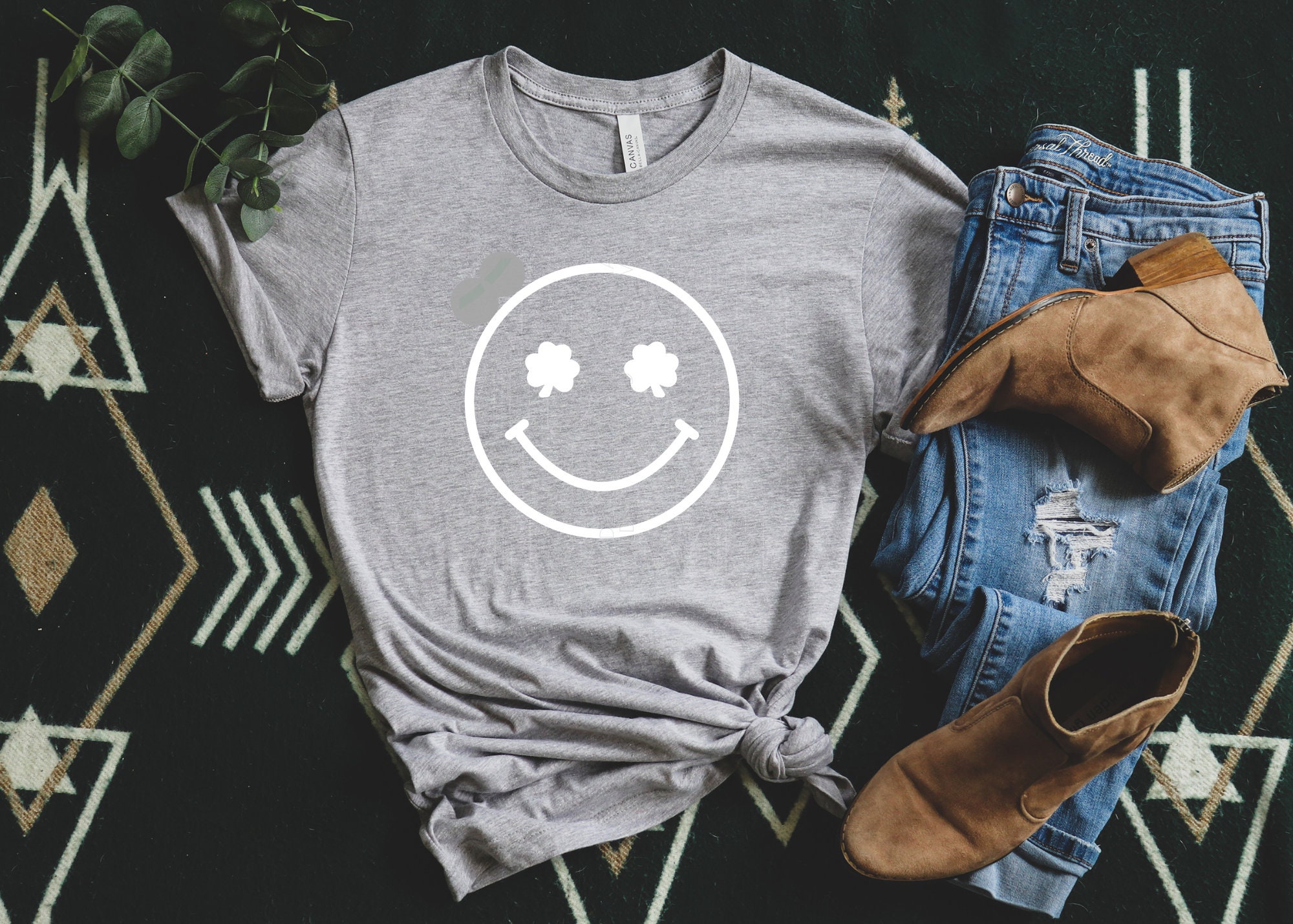 Smiley Face SVG / Día de San Patricio SVG / Happy Face SVG / - Etsy México