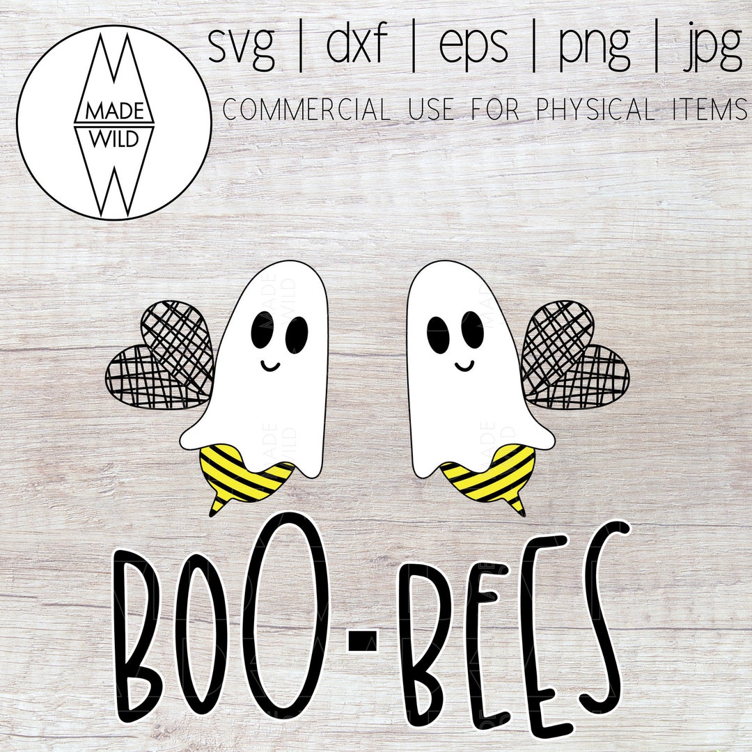 Boo Bees SVG Boobies SVG Halloween SVG Boo Svg Ghost - Etsy
