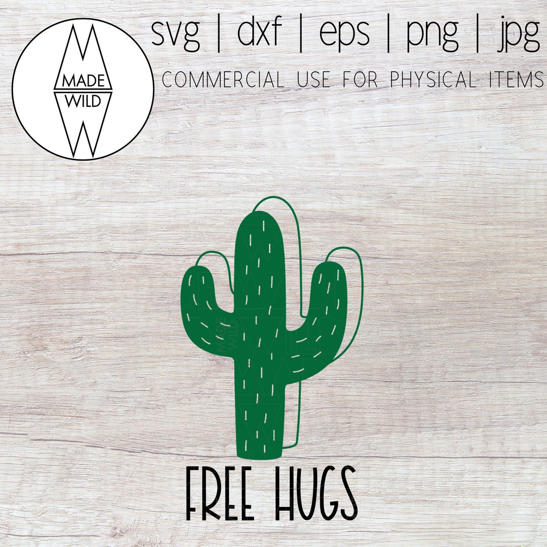 Free Hugs Cactus SVG | Free Hugs SVG | Free Hugs File | Free Hugs Pride ...