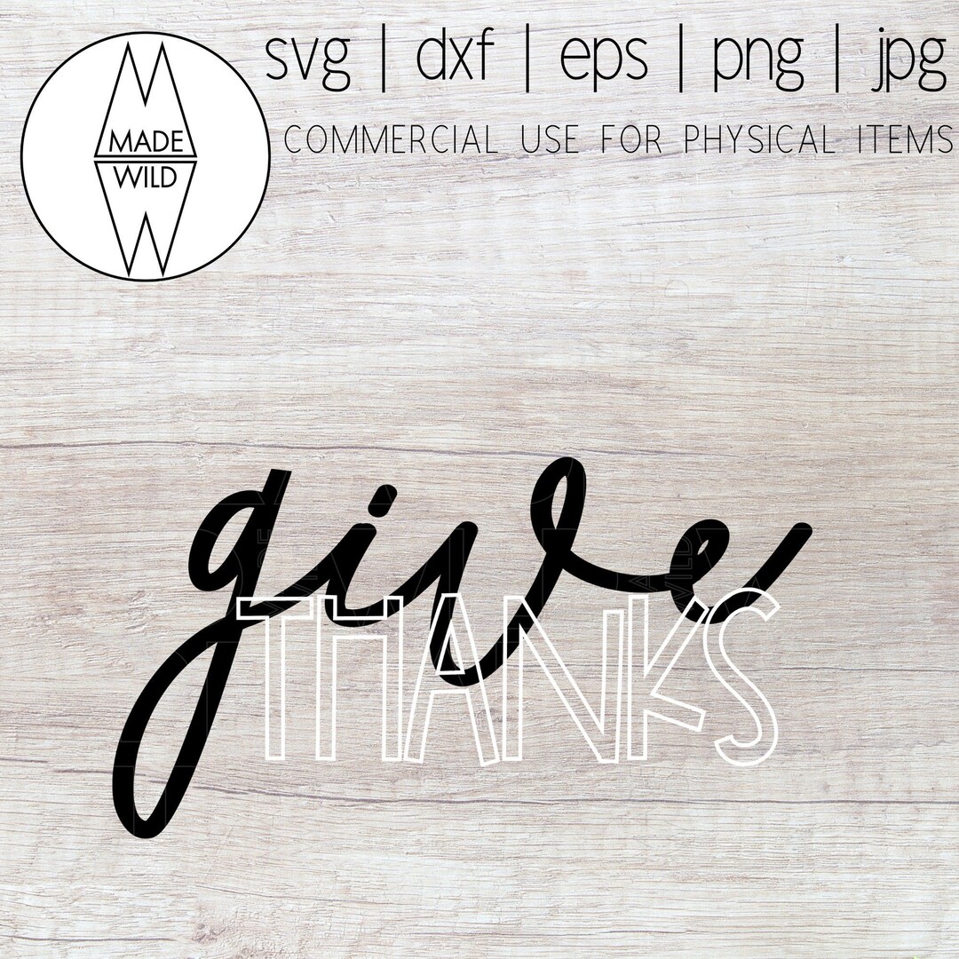 Give Thanks SVG | Give Thanks Sign | Thanksgiving Svg | SVG Designs ...