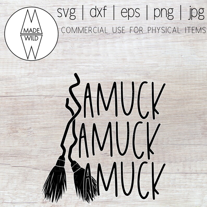 Hocus Pocus SVG Amuck Amuck Amuck SVG Witch SVG Flying - Etsy